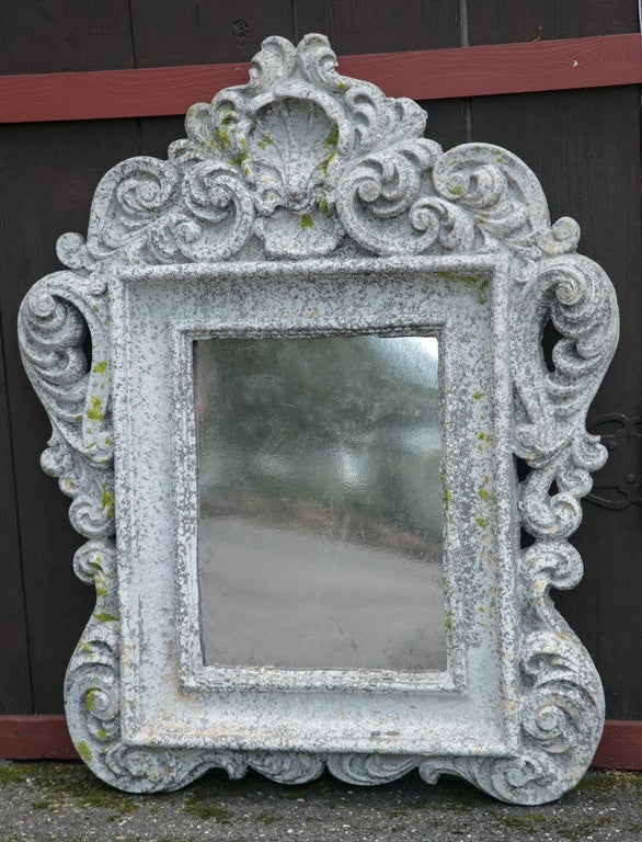 Unusual Pair of Cast Cement Frames For Sale at 1stDibs