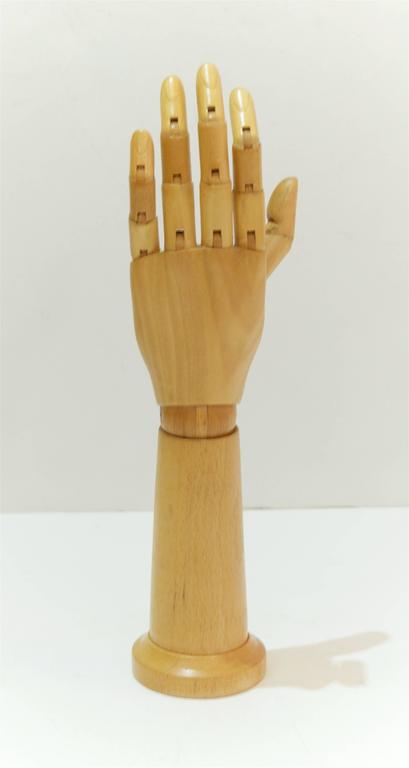 Wooden Articulated Model Hand at 1stDibs