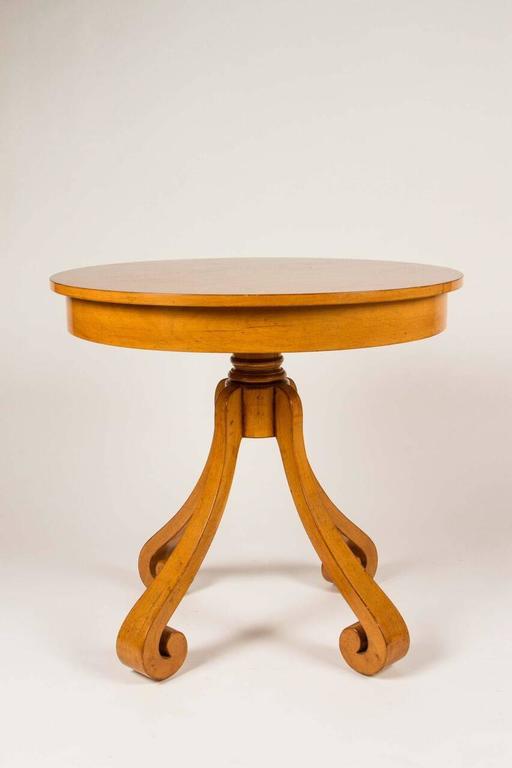 Contemporary Scroll Leg Table For Sale at 1stDibs