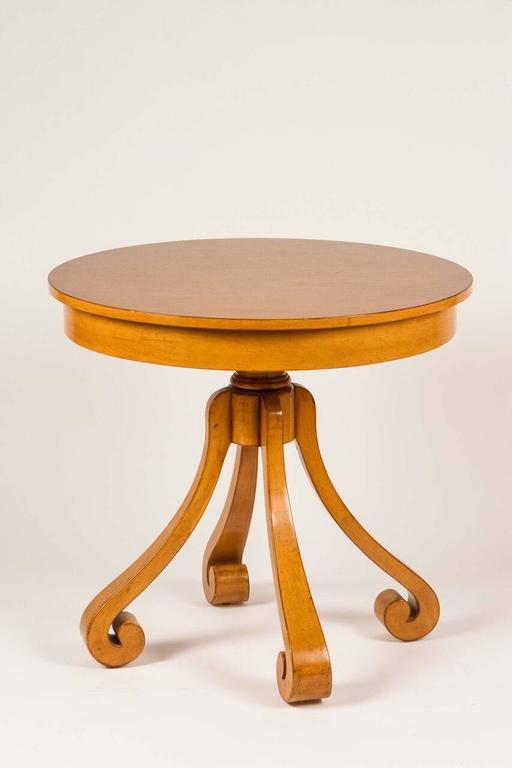 Contemporary Scroll Leg Table For Sale at 1stDibs