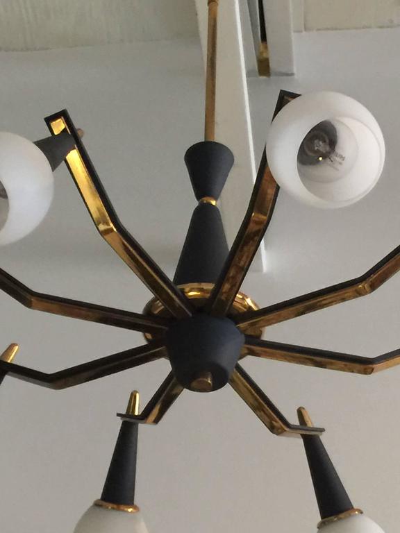 Eight-Arm Spider Style Vintage Italian Light Fixture at 1stDibs ...
