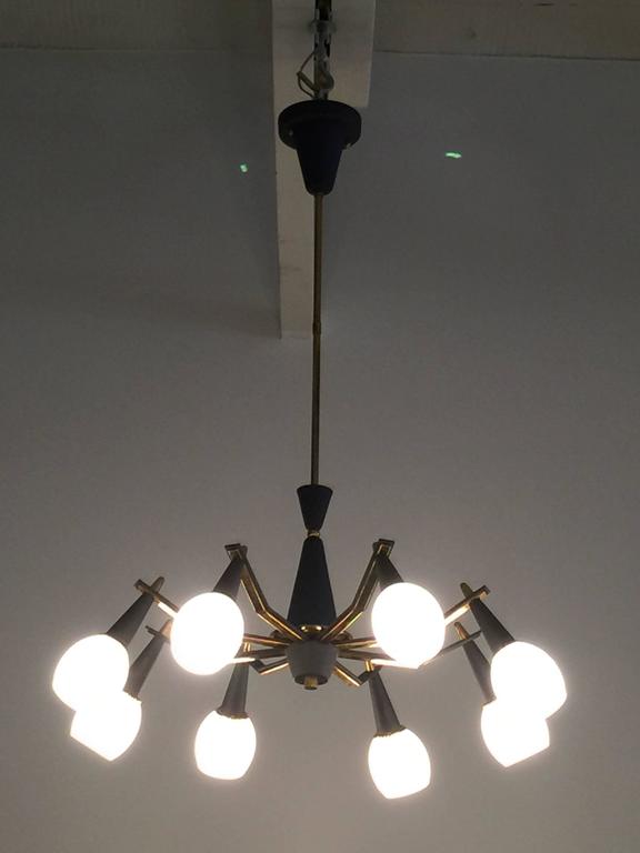 Eight-Arm Spider Style Vintage Italian Light Fixture at 1stDibs ...
