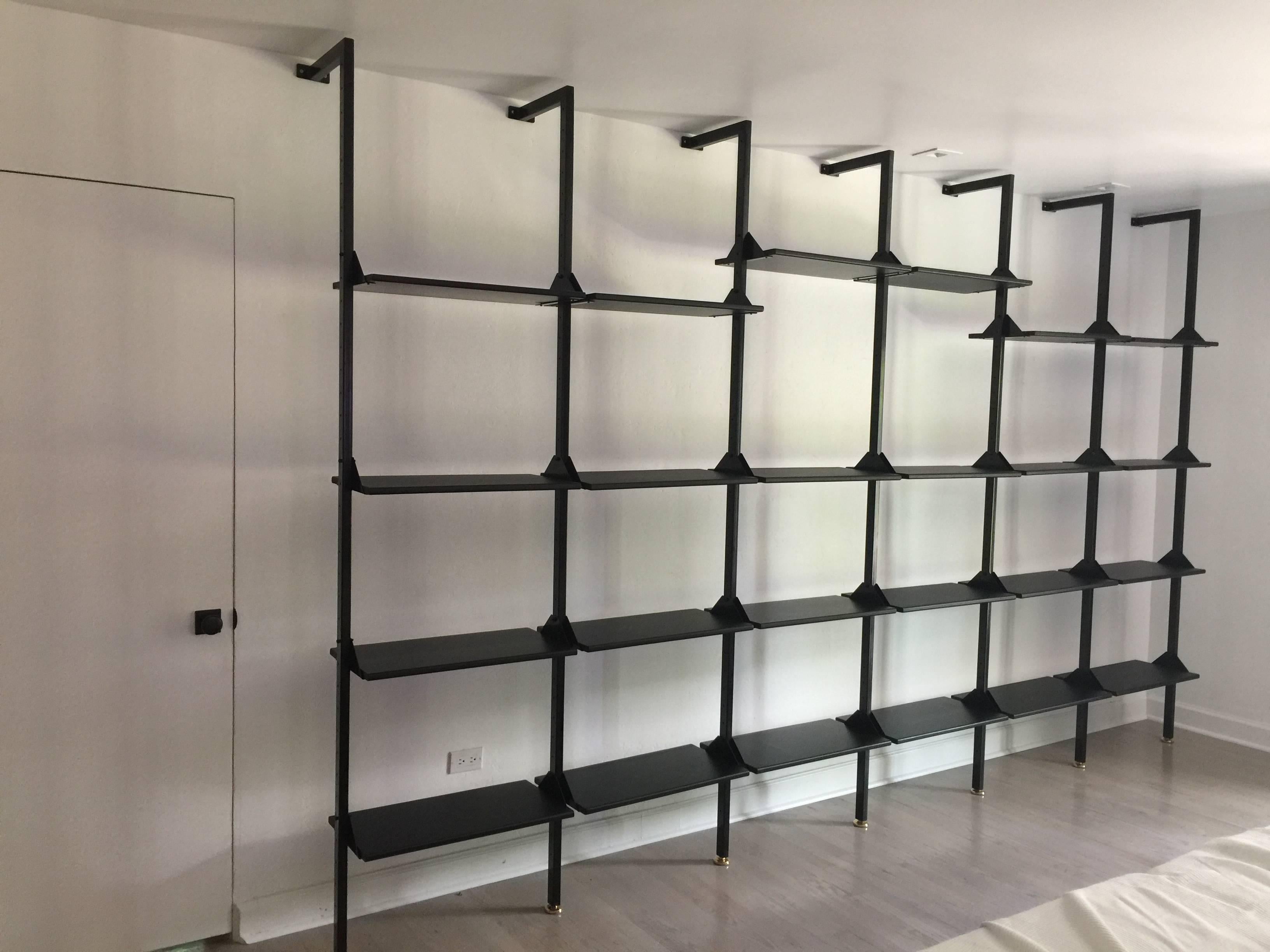 Architectural Italian Wall-Mounted Shelving System at 1stDibs