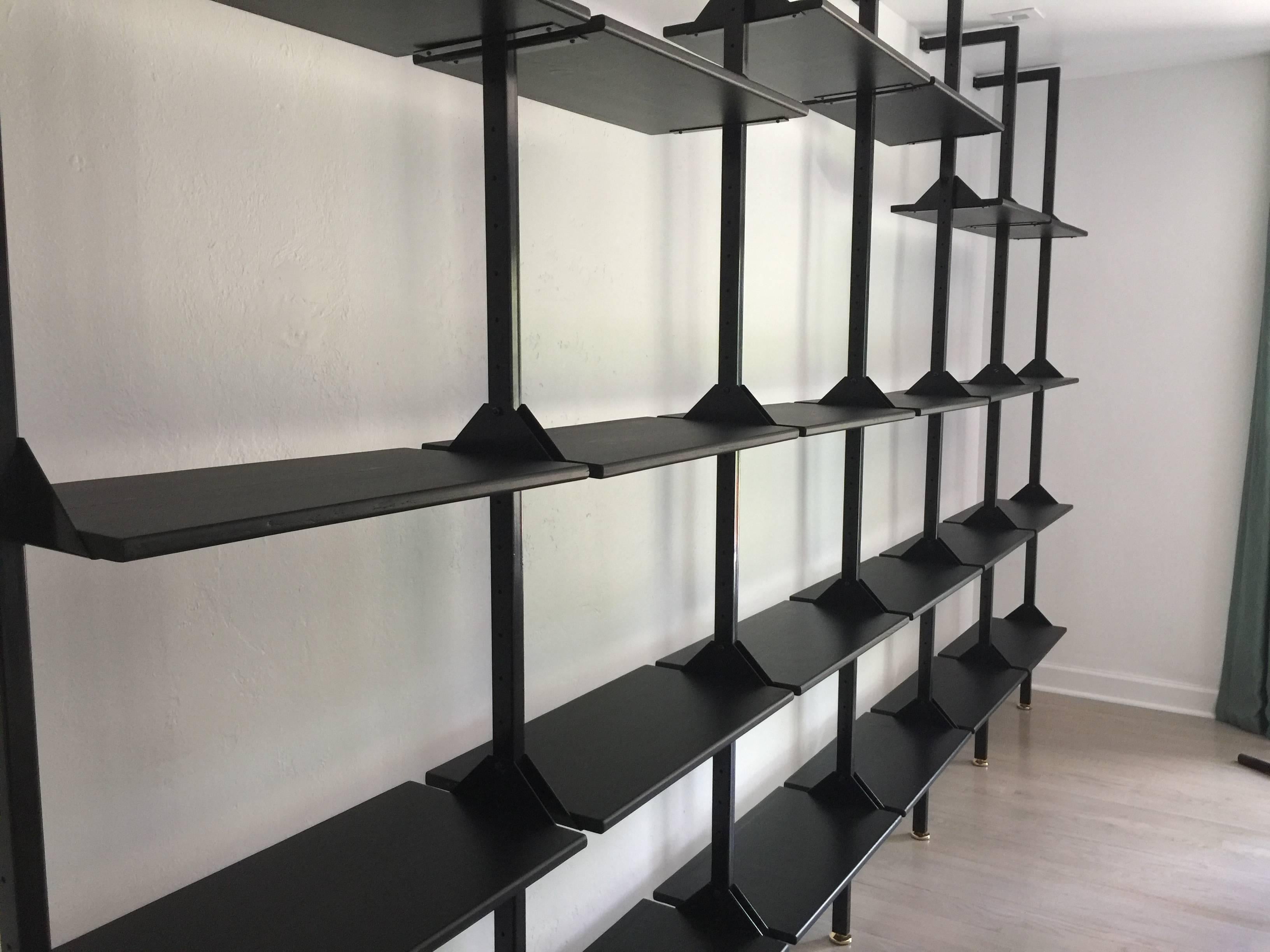 Architectural Italian Wall-Mounted Shelving System at 1stDibs