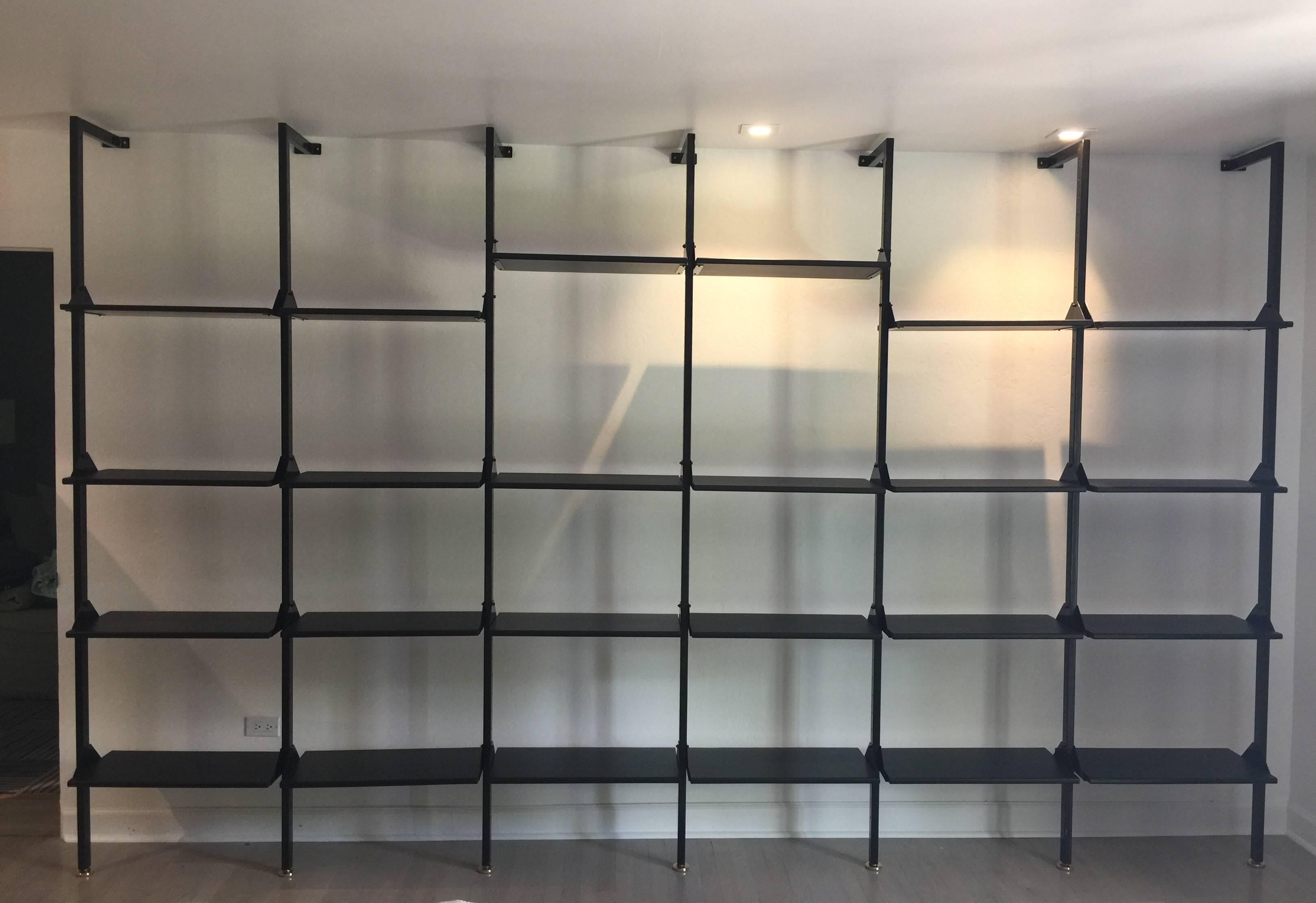 Architectural Italian Wall-Mounted Shelving System at 1stDibs