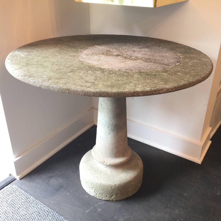 Antique Concrete Gueridon/Foyer Table at 1stDibs