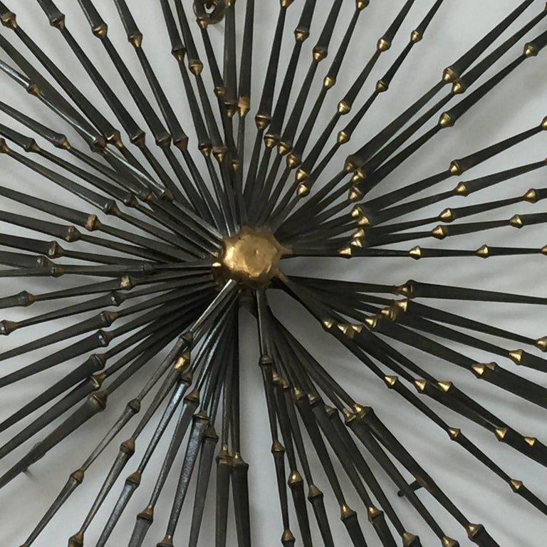 Silas Seandel Iron Nails Wall Sculpture at 1stDibs