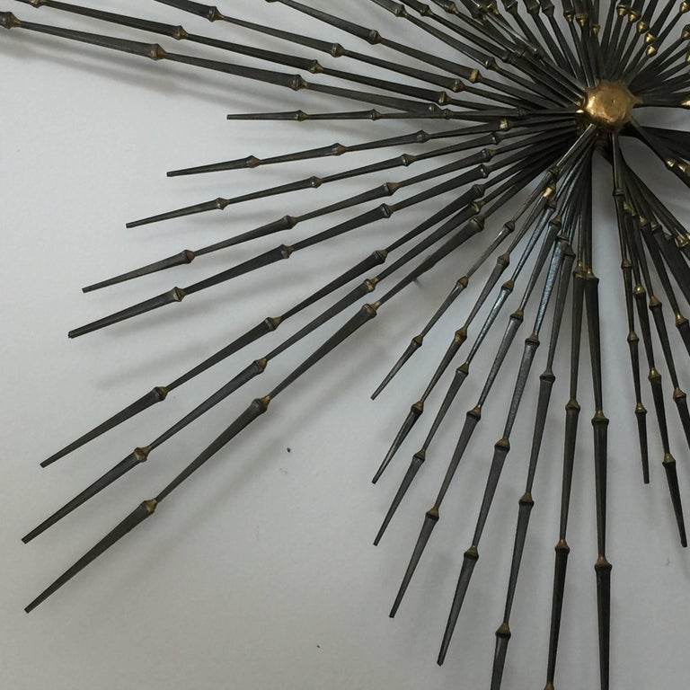 Silas Seandel Iron Nails Wall Sculpture at 1stDibs