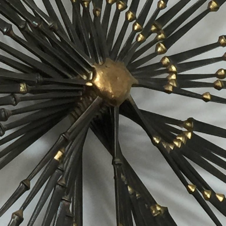 Silas Seandel Iron Nails Wall Sculpture at 1stDibs