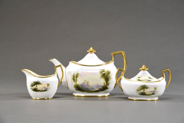 Royal Worcester 9 Pc. Handpainted Artist Signed, Rushton, Scenic ...