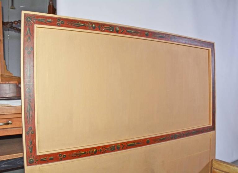 Pair of Neoclassical Painted Twin Beds at 1stDibs