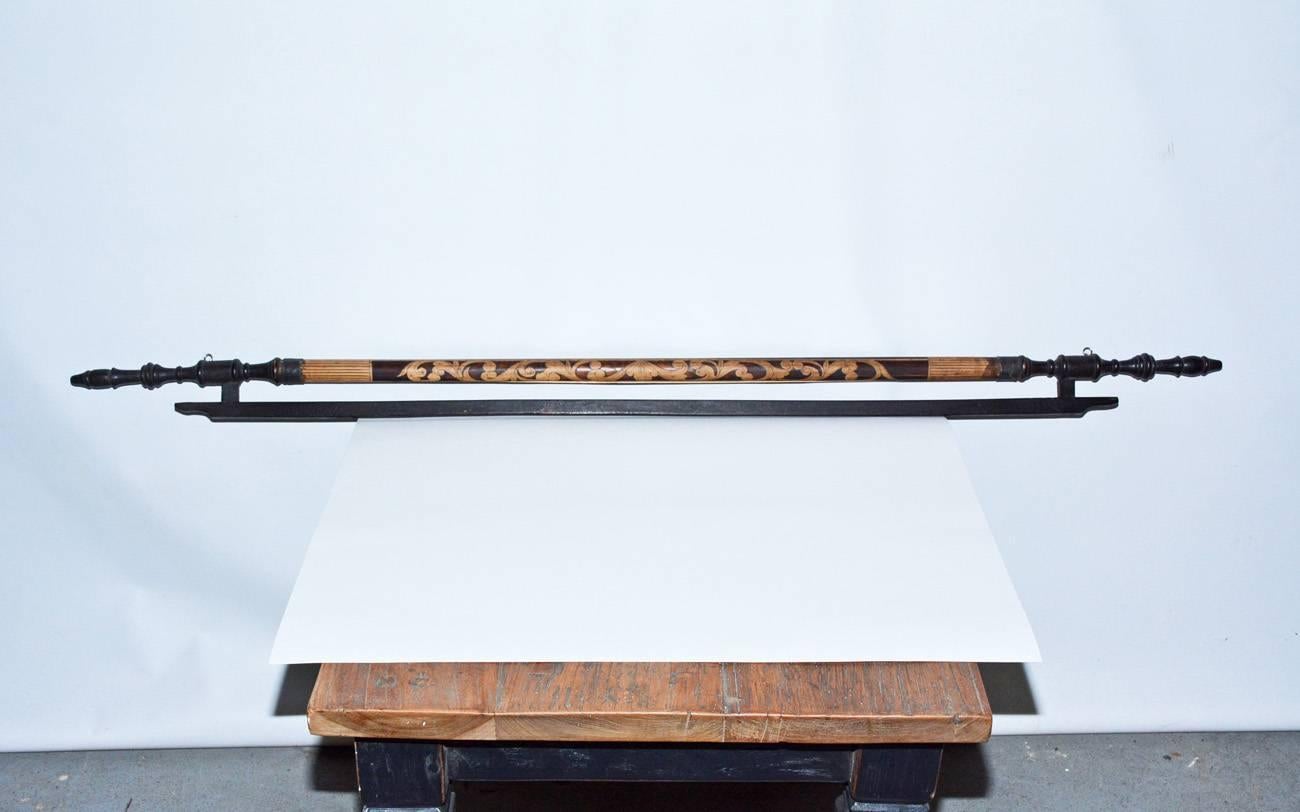 Antique Decorative Wood Double Hanging Rod at 1stDibs | antique ...