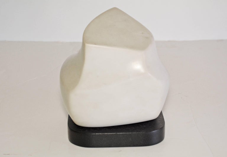 Petite White Marble Sculpture on Stand For Sale at 1stDibs | marble ...