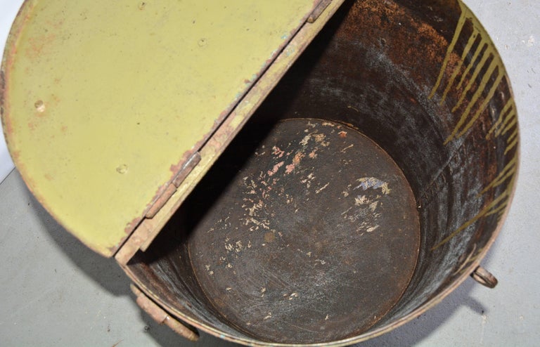 Large Vintage Metal Barrel at 1stDibs | antique metal barrel