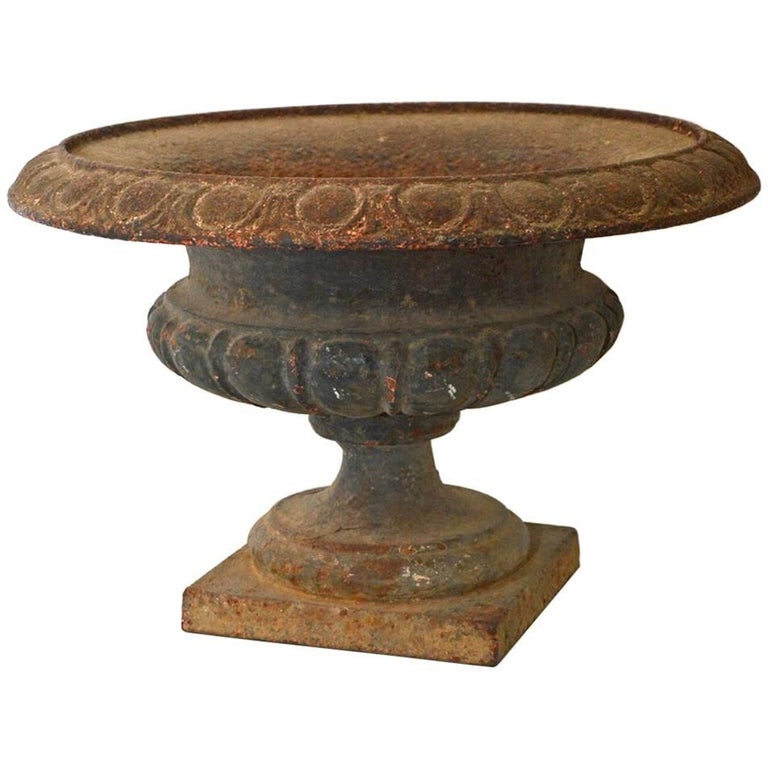 Victorian Cast-Iron Garden Urn at 1stDibs | victorian cast iron garden ...