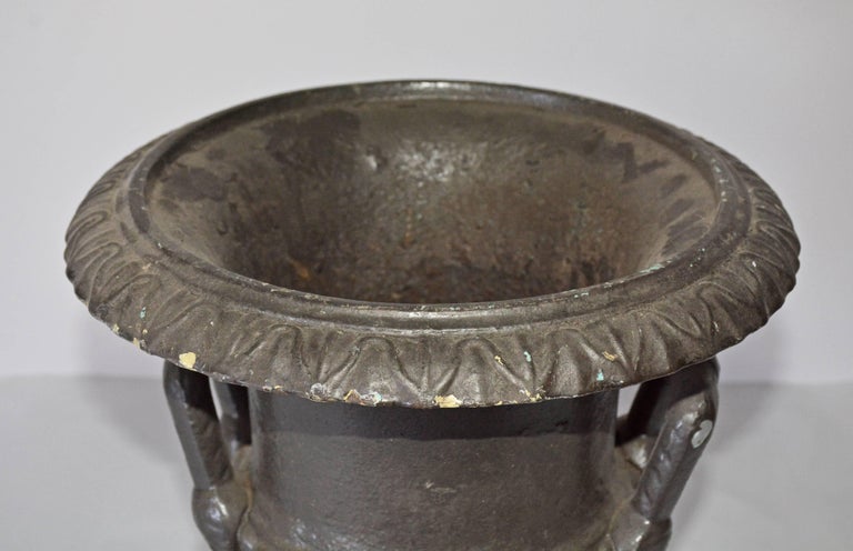 Antique Cast Iron Garden Urn at 1stDibs