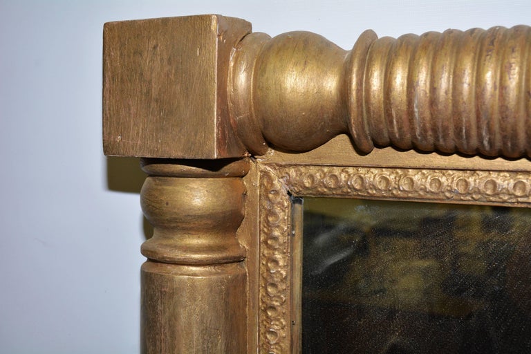 Large Federal Style Gilt Mirror For Sale at 1stDibs
