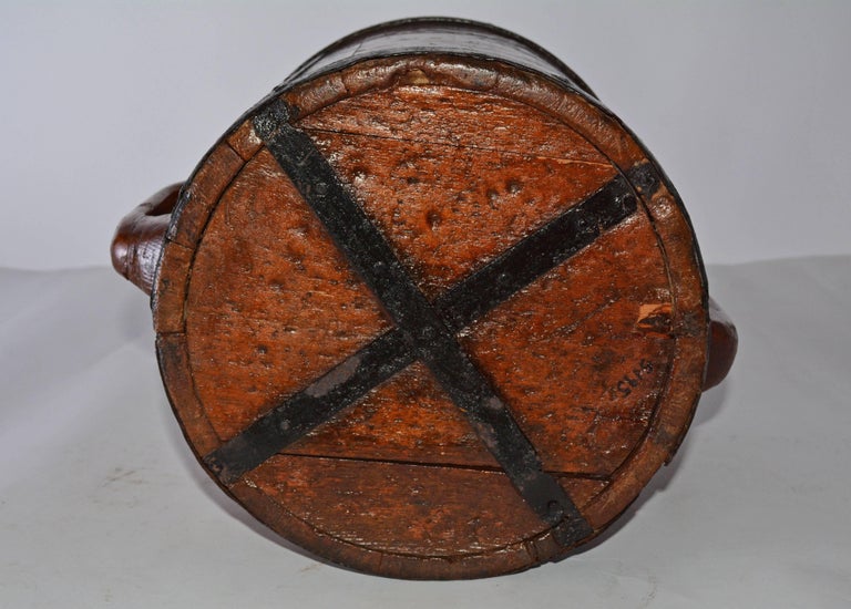 Antique Chinese Two-Handled Wood Bucket at 1stDibs