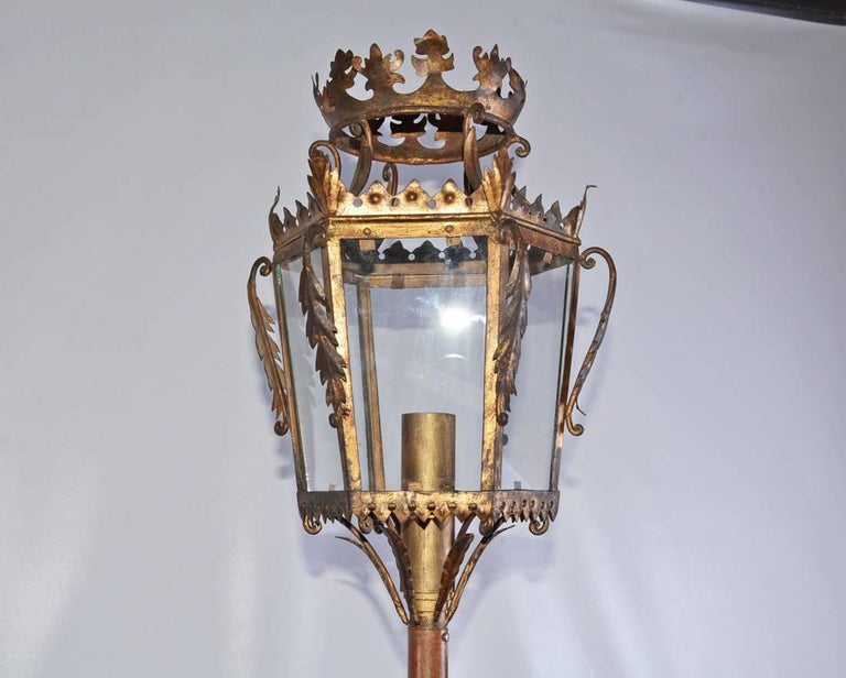 Italian Processional Lantern Floor Lamp For Sale at 1stDibs