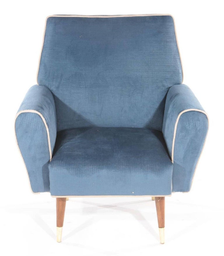 Pair of Mid-Century Modern Club Chairs at 1stDibs