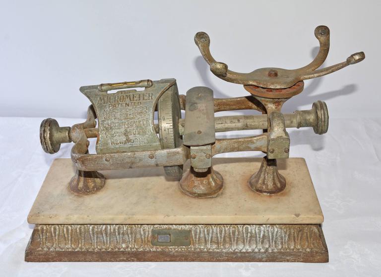 Antique "Micrometer" Scale For Sale at 1stDibs
