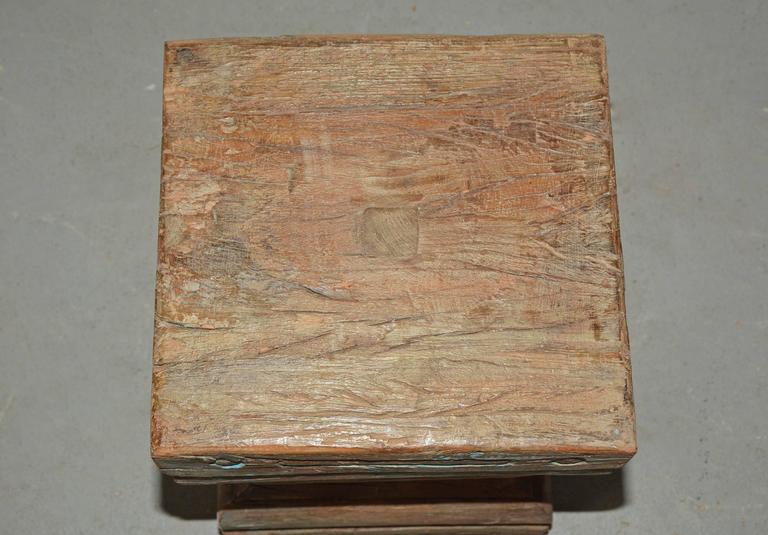 Antique Asian Teak Stool, Side Table or Stand at 1stDibs