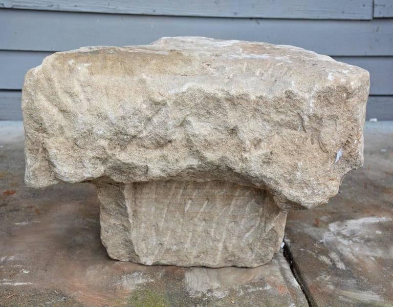 Two Early Architectural Stone Capital For Sale at 1stDibs