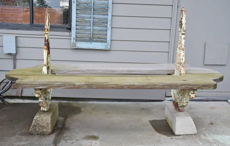 French Double Garden Bench For Sale at 1stDibs | antique french garden ...