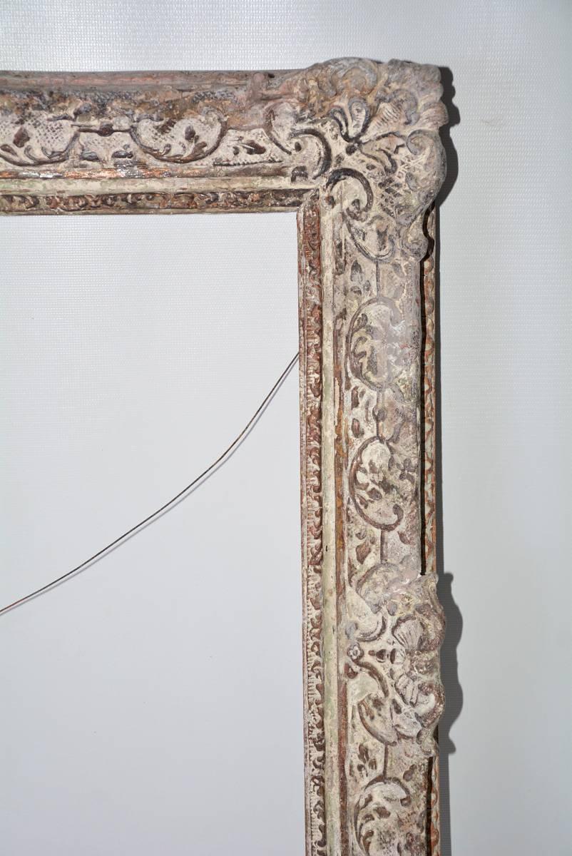 Vintage Rococo-Style Picture Frame with Whitewash at 1stDibs | rococo ...