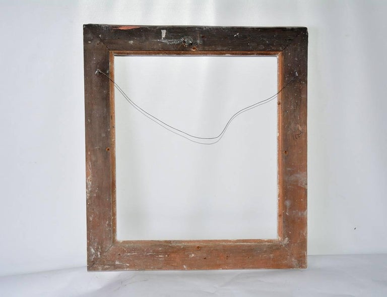 Vintage Rococo-Style Picture Frame with Whitewash at 1stDibs