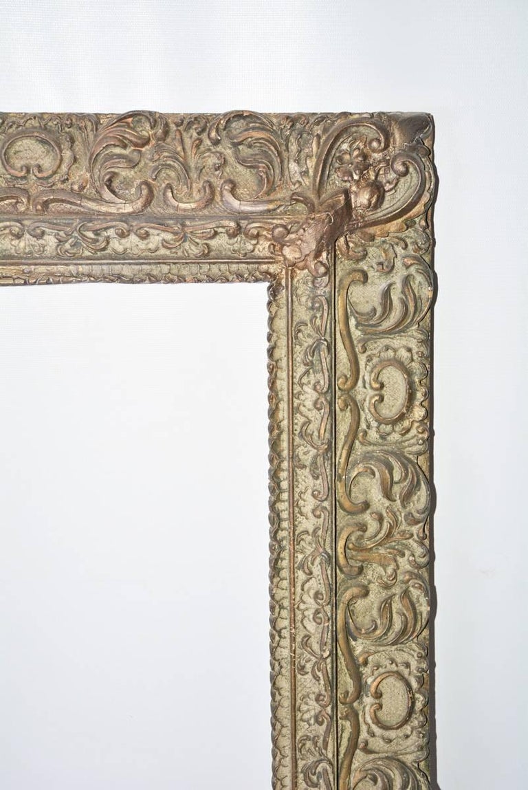 Renaissance-Style Frame with Leaves and Scrolls For Sale at 1stDibs