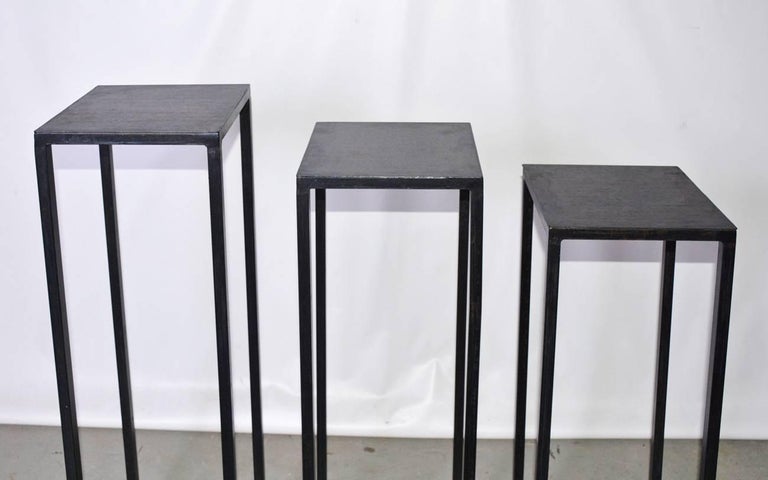 Custom Iron Display Stands of Varying Heights For Sale at 1stDibs