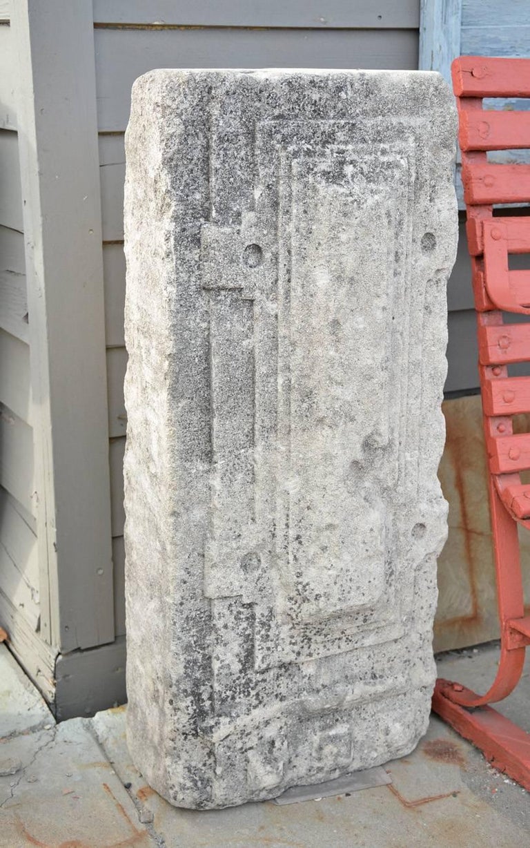 Antique Hand-Carved Stone Pediment at 1stDibs