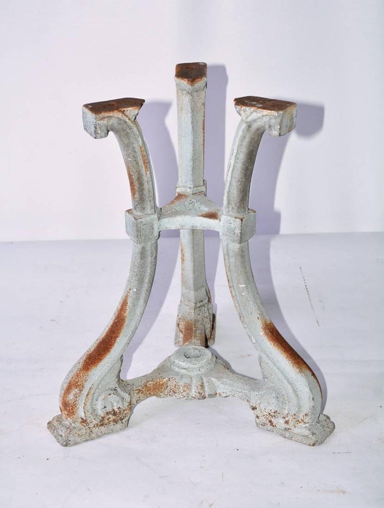 Small Victorian Painted Cast Iron Base Marble-Top Side Table at 1stDibs ...