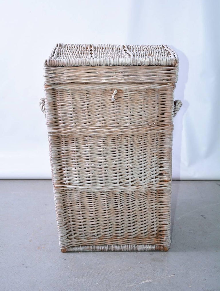 Vintage Wicker Basket Hamper at 1stDibs