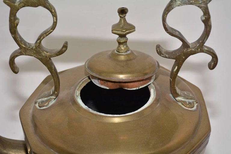 Antique European Brass Kettle or Teapot at 1stDibs
