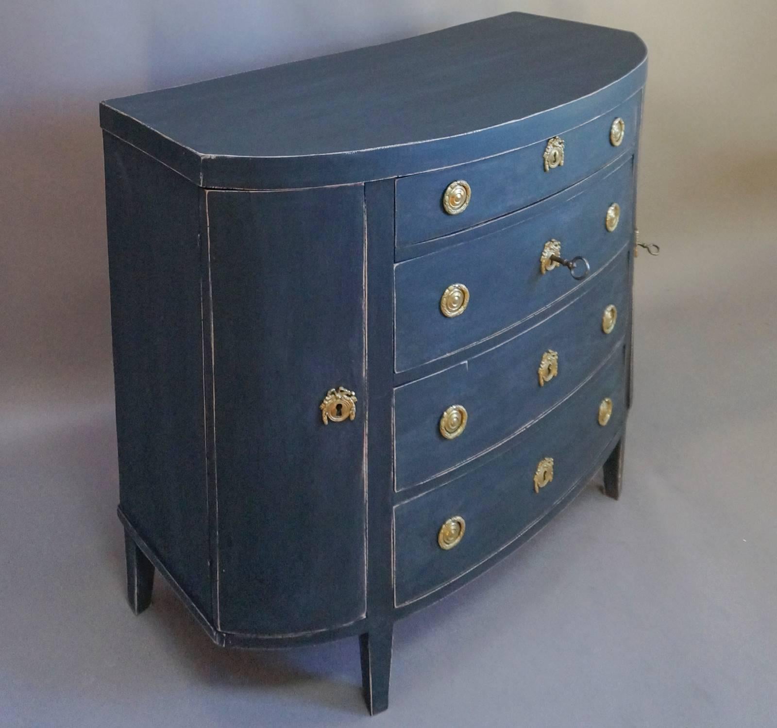 Black Sideboard with Curved Form at 1stDibs