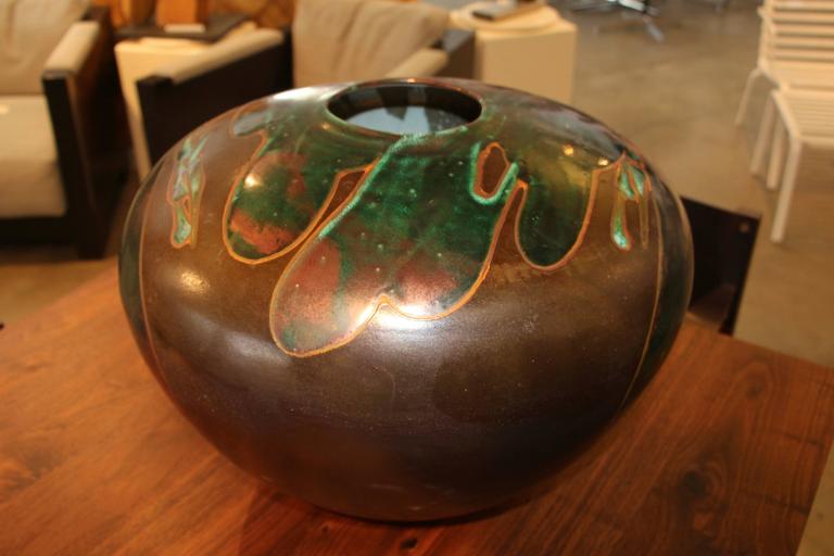 Impressive Tony Evans Raku Centerpiece in Most Unusual Colors at ...