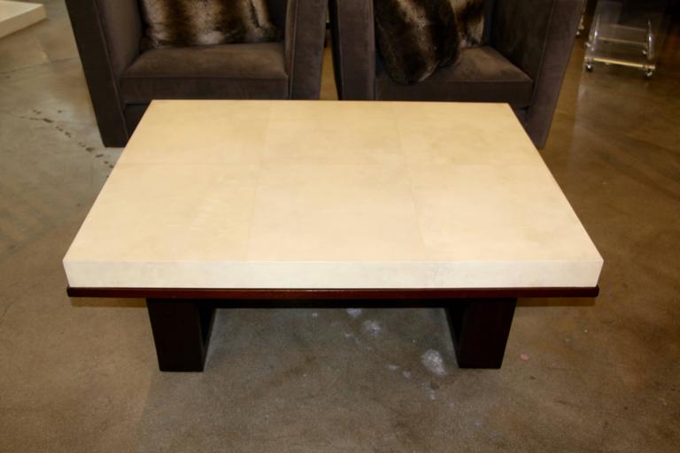 Beautiful Parchment Top Table For Sale at 1stdibs
