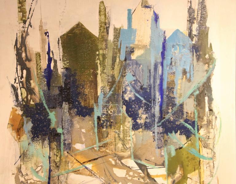 Beautiful Abstract Acrylic on Board by Harry Day at 1stdibs