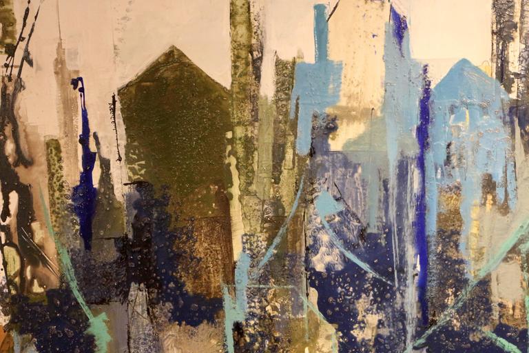 Beautiful Abstract Acrylic on Board by Harry Day at 1stdibs