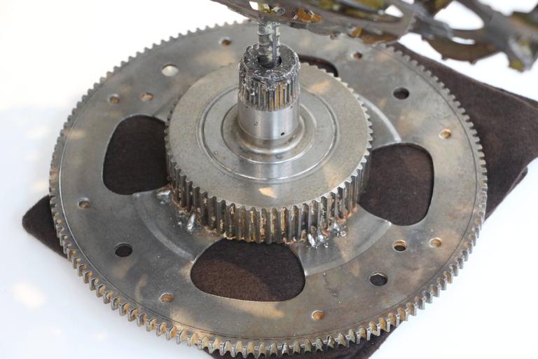 Great Abstract Artist Made Rotating Gear Cube For Sale at 1stDibs