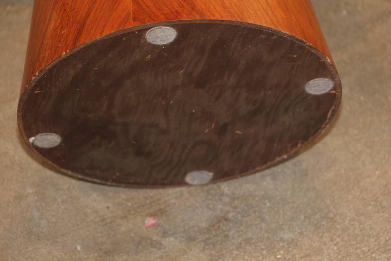 Frank Rohloff Walnut and Metal Tulip Table at 1stDibs