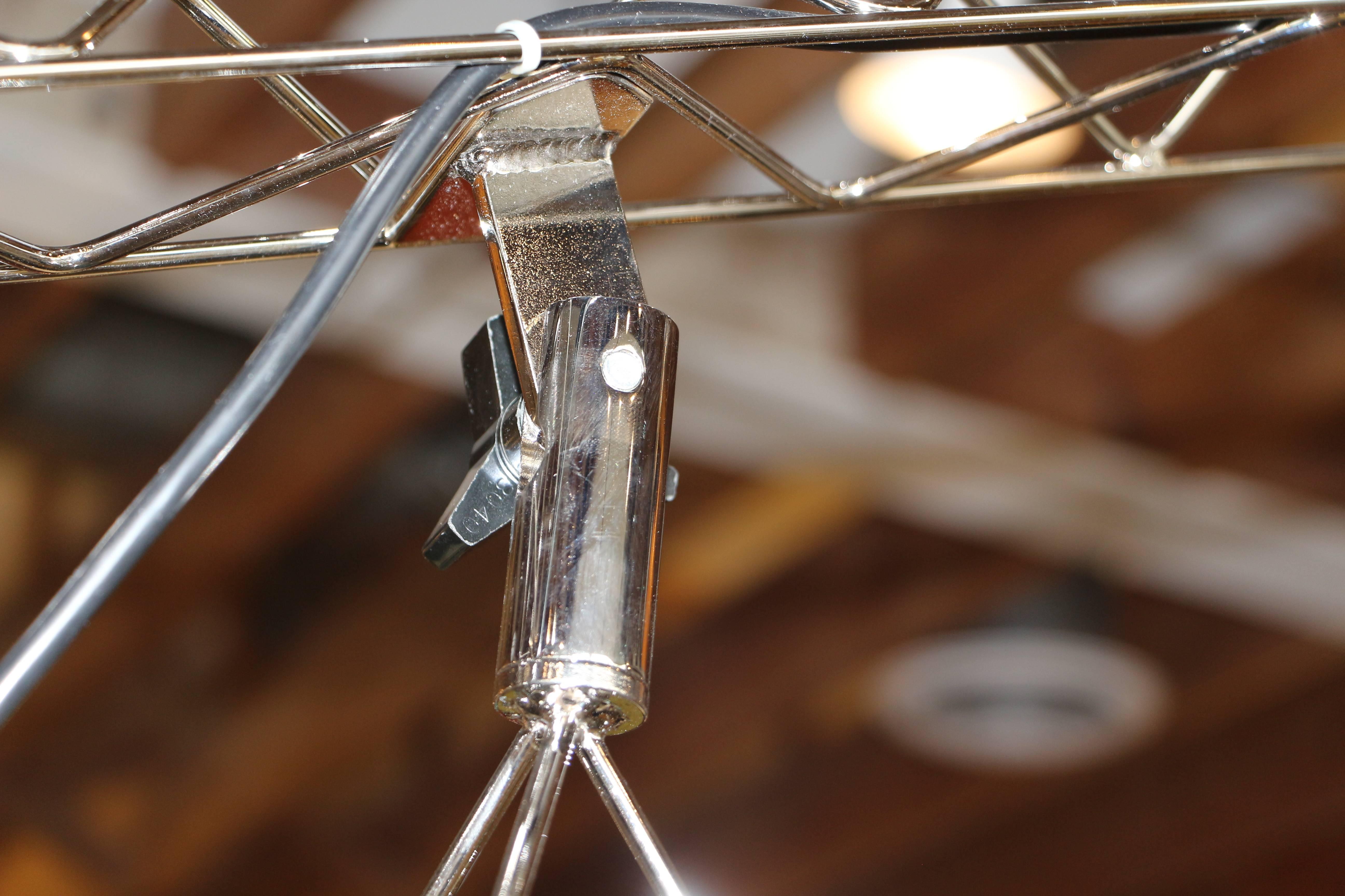 Adjustable Boom Crane Lamp in Nickel Finish at 1stDibs | boom floor lamp