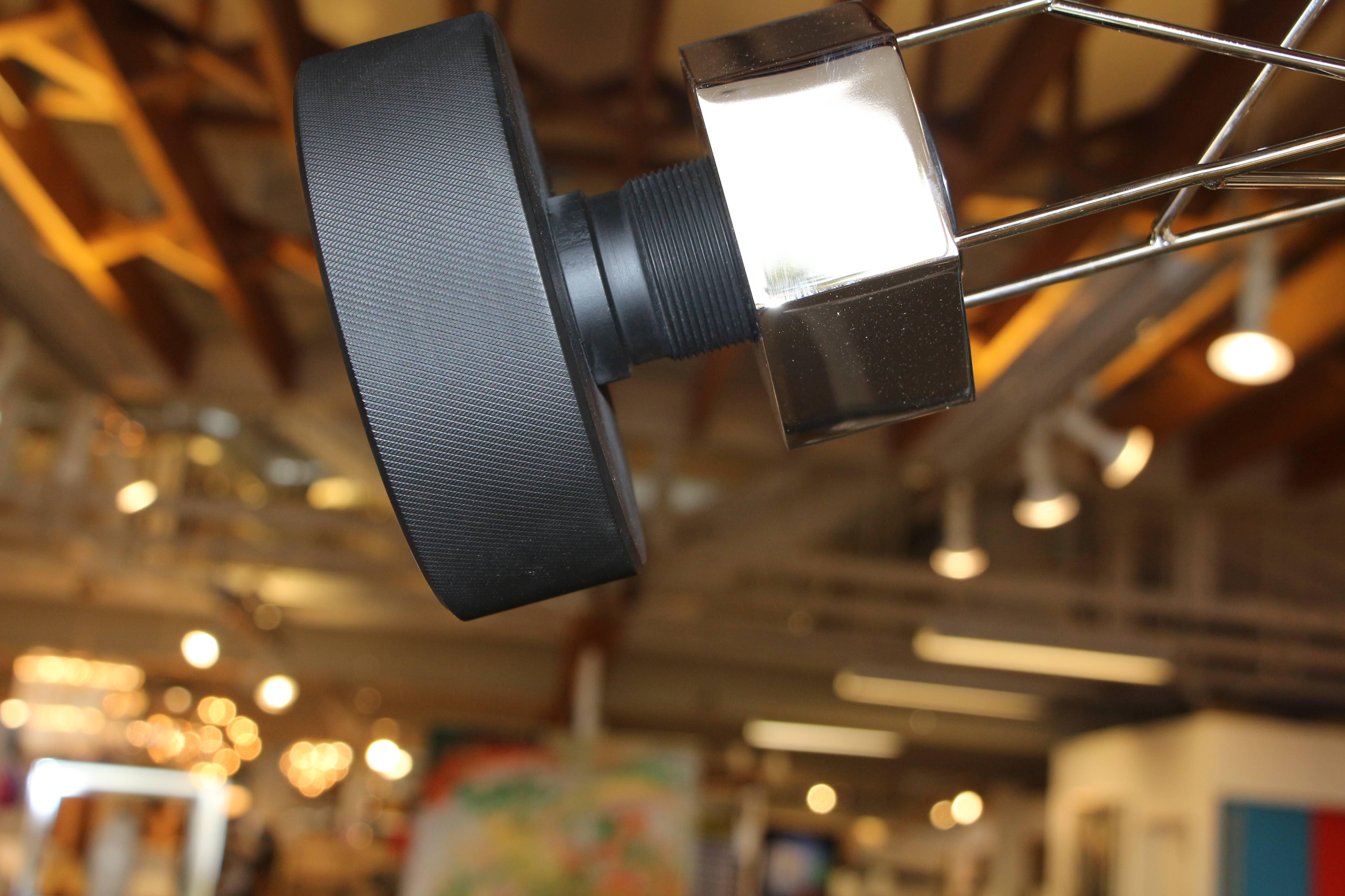 Adjustable Boom Crane Lamp in Nickel Finish at 1stDibs | boom floor lamp