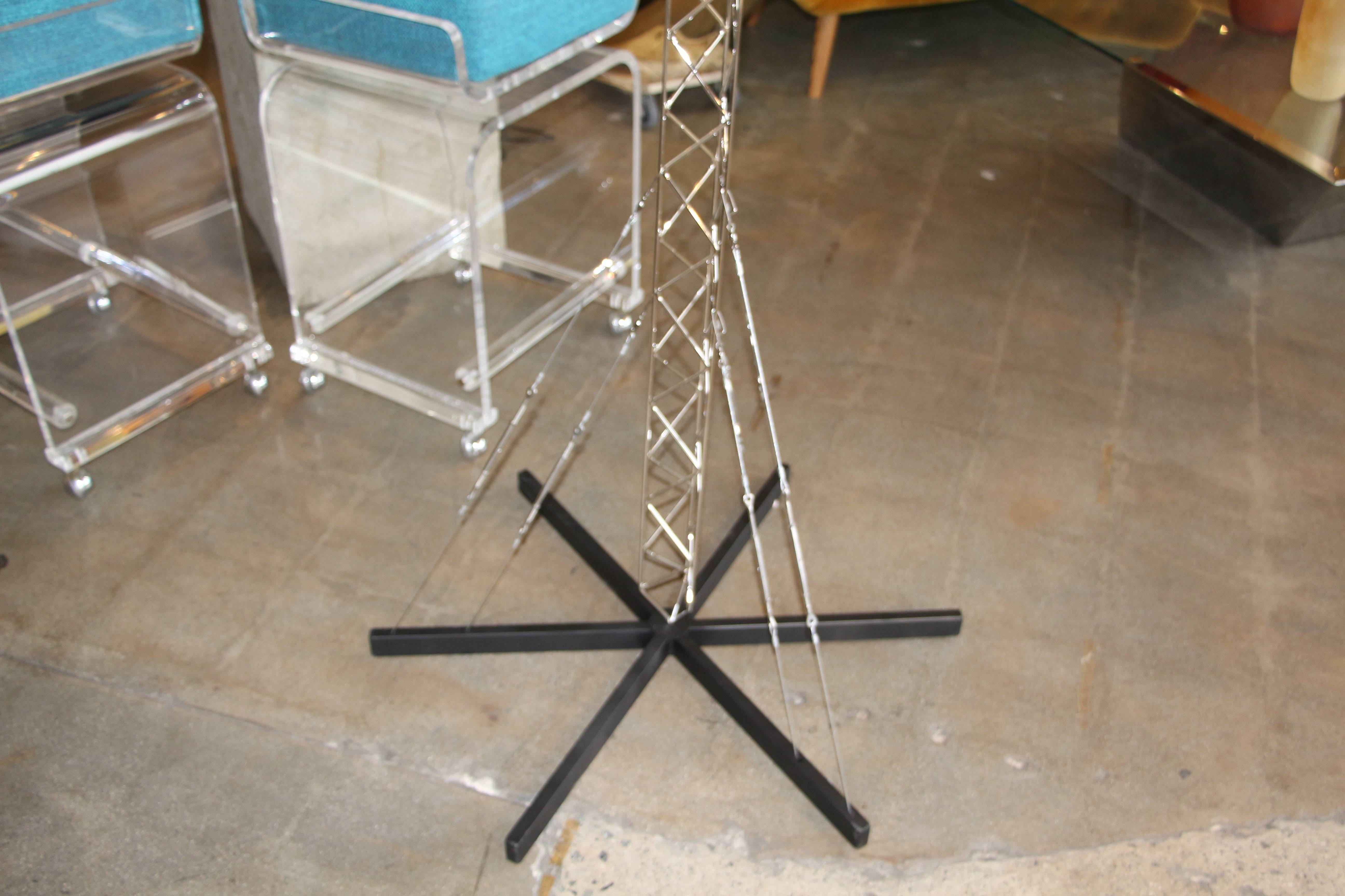 Adjustable Boom Crane Lamp in Nickel Finish at 1stDibs | boom floor lamp