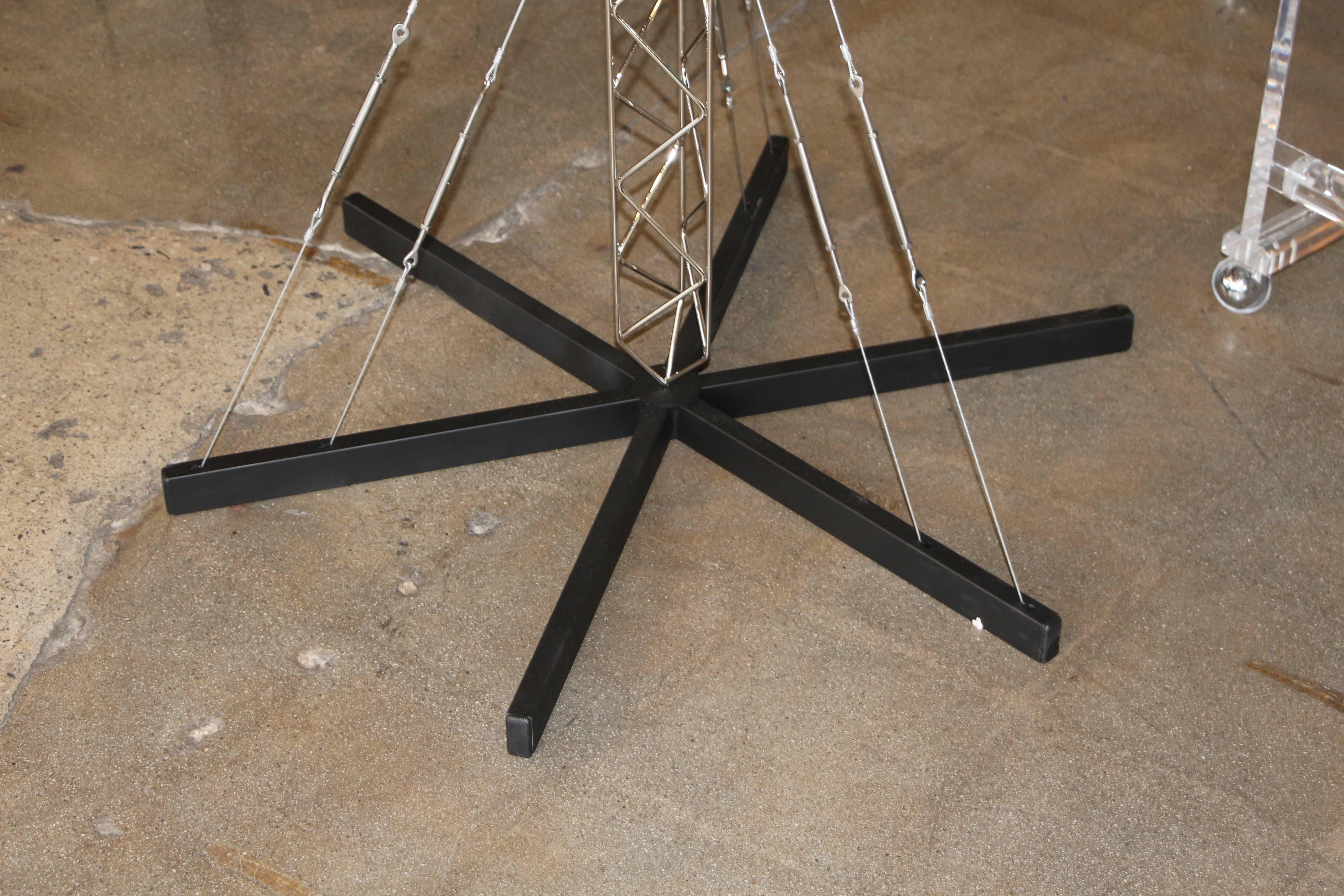 Adjustable Boom Crane Lamp in Nickel Finish at 1stDibs | boom floor lamp