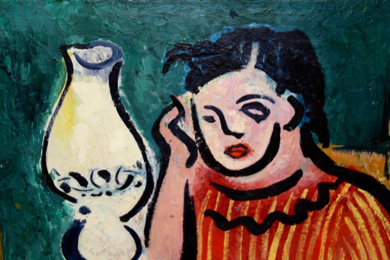 Older Interesting Painting Signed Illegibly in the Style of Matisse For ...