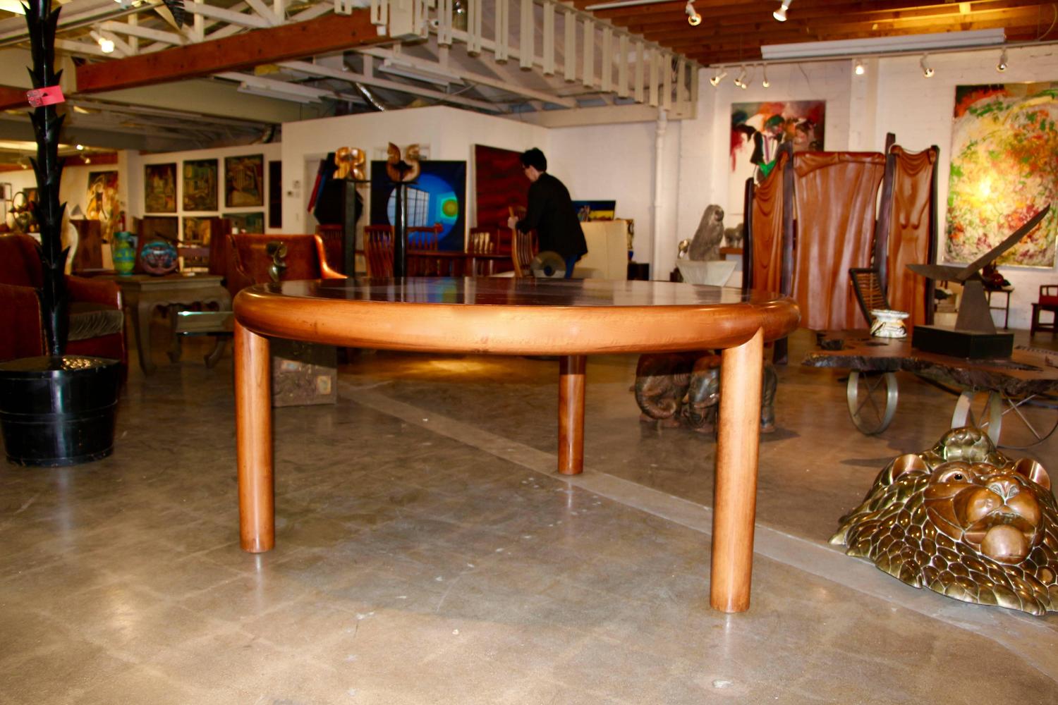 Rare Tonelli and Broggi, Italian Mid-Century Three-Legged Dining Table ...