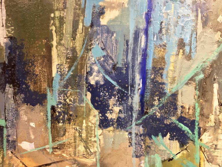 Beautiful Abstract Acrylic on Board by Harry Day at 1stdibs